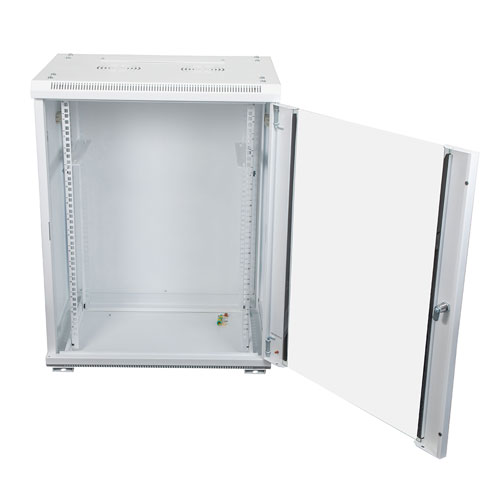 19 inch wide Network Cabinet, 12U, 17.7 inch (450mm) depth, RAL9003 ...