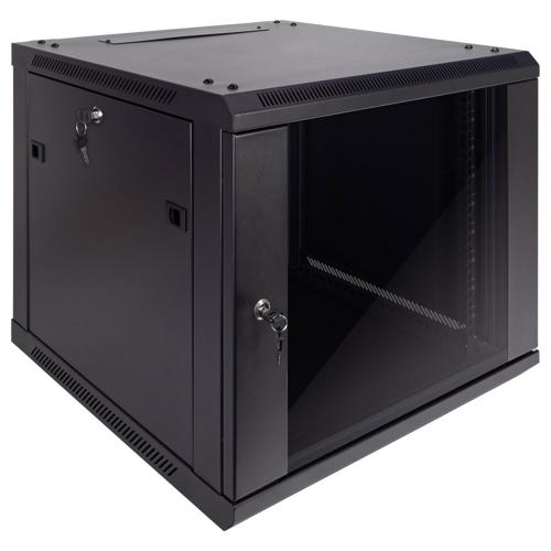 19-inch wide Network Cabinet, 9U, 23.6 inch (600mm) depth, Black
