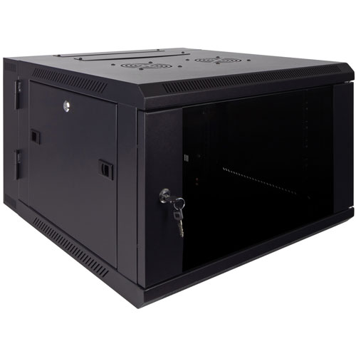 6U Wall Mount Double Section Hinged Swing Out Server Network Rack ...