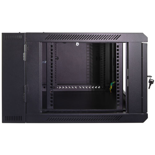 6U Wall Mount Double Section Hinged Swing Out Server Network Rack ...