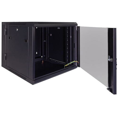 9U Wall Mount Double Section Hinged Swing Out Server Network Rack ...