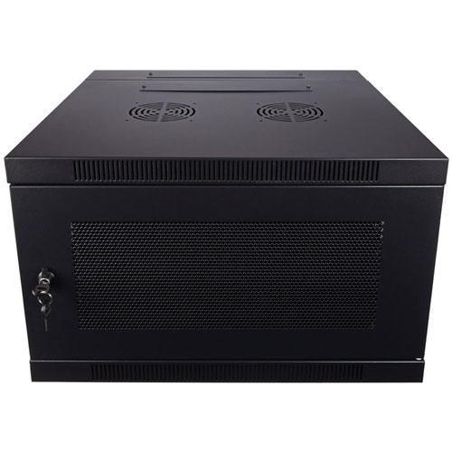 6U Wall Mount Hinged Swing Out Perforated IT Server Network Rack ...