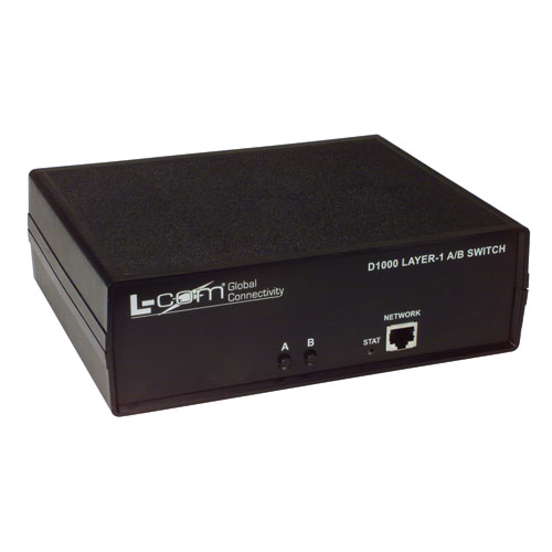 L-com Multimode LC Fiber A/B Switch w/Ethernet Control - Latching - LC ...