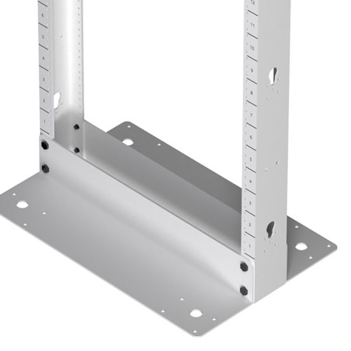 45U Aluminum 2-Post Open Frame RAL9003 -Signal White