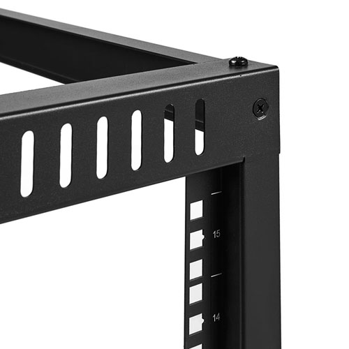 15U 22in Depth Hinged Open Frame Wall Mount Server Rack