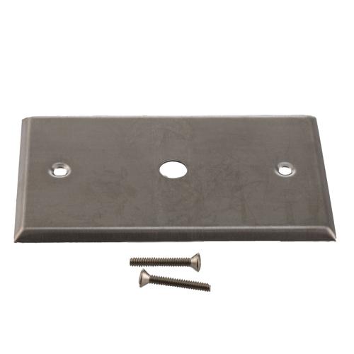 Stainless Steel Wall Plate with a 0.395 in Dia. Circular Opening