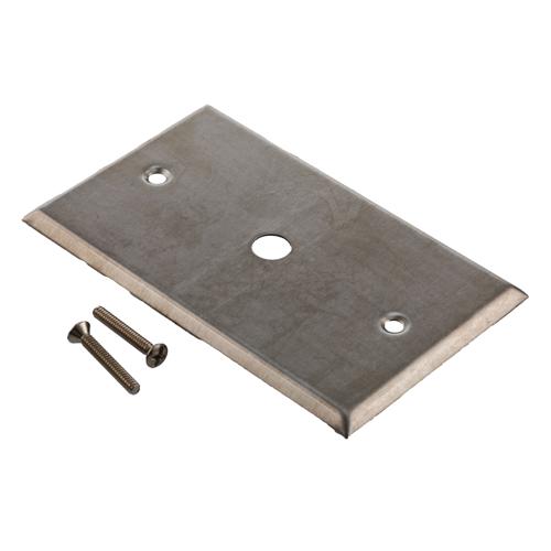 Stainless Steel Wall Plate with a 0.395 in Dia. Circular Opening