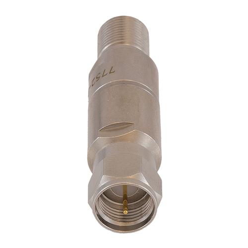 10 dB Fixed Attenuator 75 Ohm F-Type Male to F-Type Female Brass Tri ...