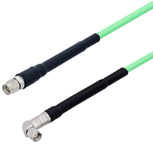 Low Loss SMA Male to SMA Male Right Angle Cable Assembly with Heavy ...