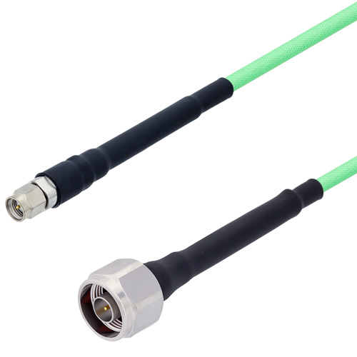 Low Loss SMA Male to N Male Cable Assembly with Heavy Duty Heat Shrink ...