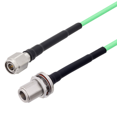Low Loss TNC Male to N Female Bulkhead Cable Assembly with Heavy Duty ...