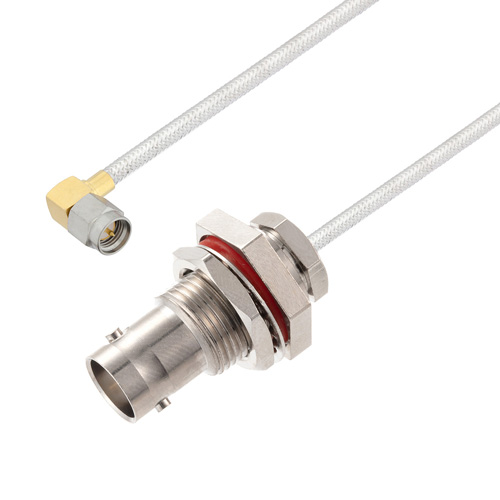 BNC Female Bulkhead to SMA Male Right Angle Cable Assembly using ...