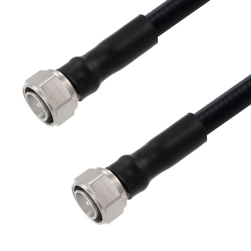 Fire Rated 4.3-10 Male to 4.3-10 Male Low PIM Cable Using SPF-500 Coax ...