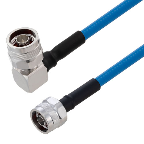 Plenum N Male Right Angle to N Male Low PIM Cable Using SPP-250-LLPL ...