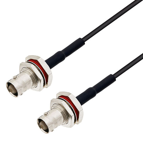 BNC Female Bulkhead to BNC Female Bulkhead Cable Assembly using RG174 ...