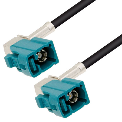 Water Blue FAKRA Jack Right Angle to FAKRA Jack Right Angle Cable ...