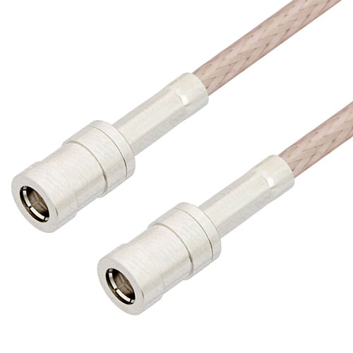 SMB Plug to SMB Plug Cable Assembly using RG316-DS Coax, 2 FT , LF Solder