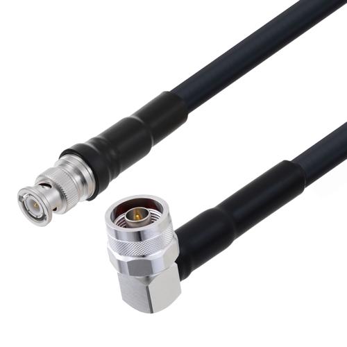 Low Loss BNC Male to N Male Right Angle Cable Assembly using LMR-400-UF ...