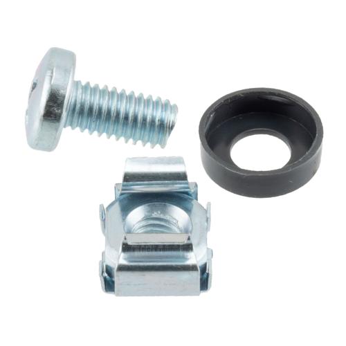 25 pack M6 cage nut set(25ea, M6 screws,M6 cage nuts, M6 washers). Zinc