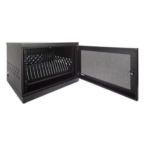 16-Port USB Charging Cabinet for Tablets and Devices Fixed Divider