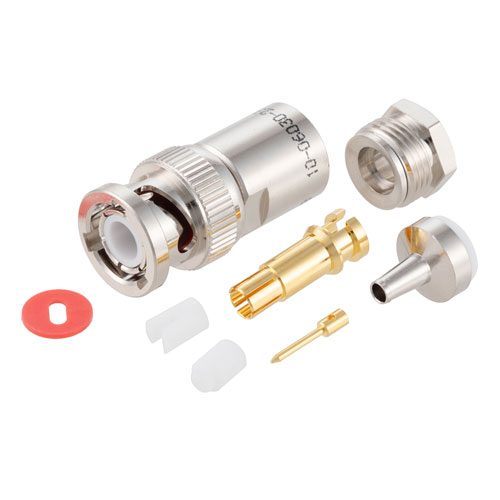 78 Ohm TRB 3-Slot Plug 1553 Connector Clamp/Solder Attachment for 30 ...