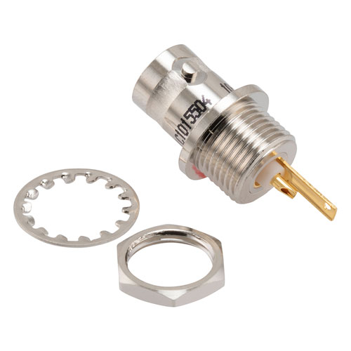 78 Ohm TRB 2-Lug Bulkhead Front Mount Jack 1553 Connector Solder/Solder ...