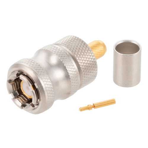 12.4 GHz SMA Male QD Connector Crimp/Solder Attachment for 195 Series ...