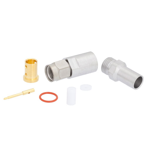 18 GHz SMA Male Precision Connector Clamp/Solder Attachment for 142 Low ...