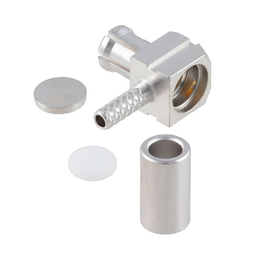 MCX Plug Right Angle Non-Magnetic Connector Crimp/Solder Attachment for ...