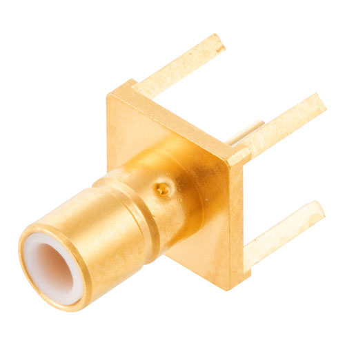 SMB Straight Plug Receptacle Non-Magnetic for PCB Solder Legs