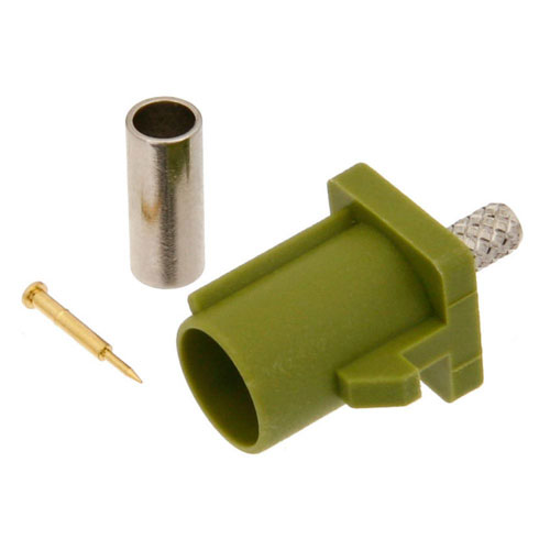 FAKRA Plug Connector Crimp/Solder Attachment for RG174, RG316, RG188 ...