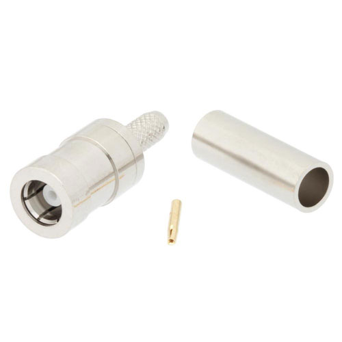 SMB Plug Connector Crimp/Solder Attachment for RG316-DS, RG188-DS
