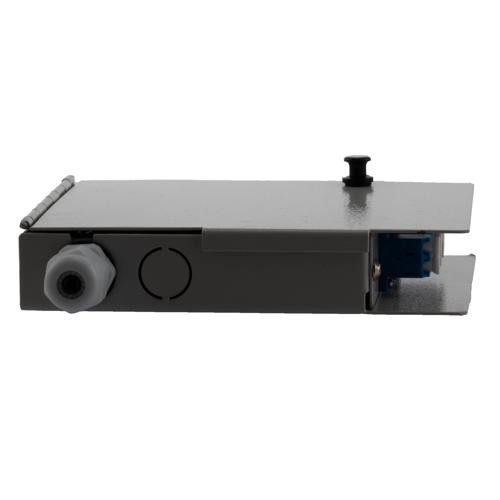 FTTH Terminal Box 4 Ports Metal, Connector with 4 LC/UPC SM Duplex ...