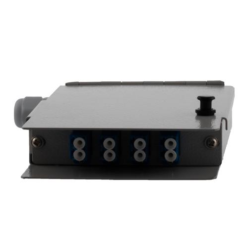 FTTH Terminal Box 4 Ports Metal, Connector with 4 LC/UPC SM Duplex ...