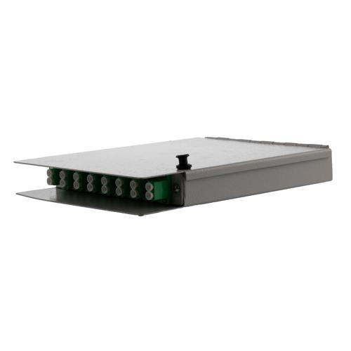 FTTH Terminal Box 8 Ports Metal, Connector with 8 LC/APC SM Duplex ...