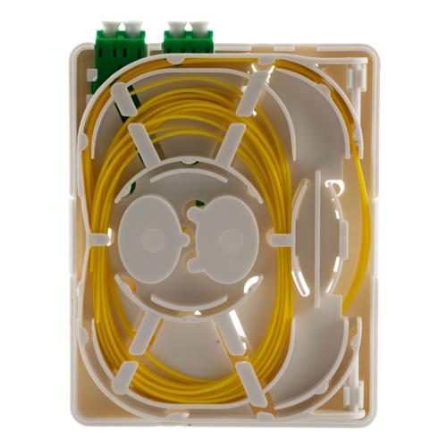 FTTH Terminal Box 2 Ports with 2 LC/APC SM Duplex Adapter and 4 LC/APC ...