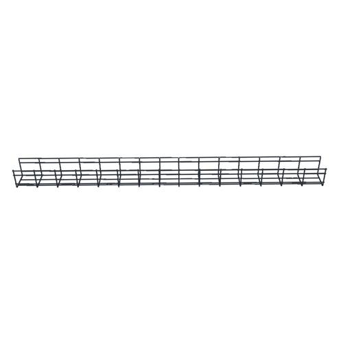 Wire Mesh Cable Tray 4"D x 4"H x 10ft. 5pk BLK