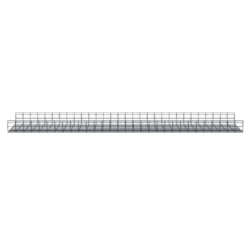 Wire Mesh Cable Tray 24"D x 6"H x 10ft. 2pk BLK