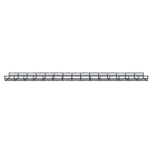 Wire Mesh Cable Tray 6"D x 2"H x 10ft. 5pk BLK