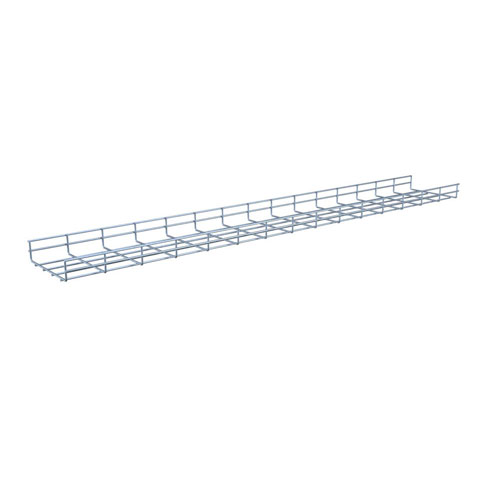 Wire Mesh Cable Tray 8"D x 2"H x 5ft. 2pk