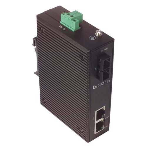 Industrial Ethernet Media Converter 2 10/100TX -1 SC Multimode 2km ...