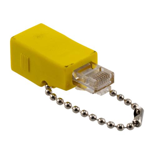 ISDN Crossover Adapter, RJ48C Female to RJ45 Male, Yellow