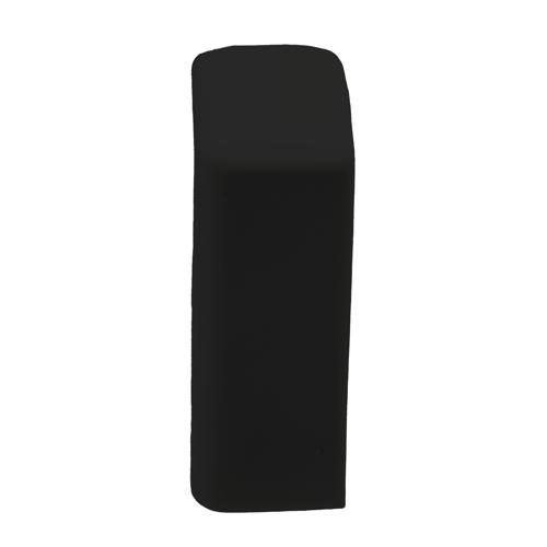 Raceway End Cap, 14x21mm, Black