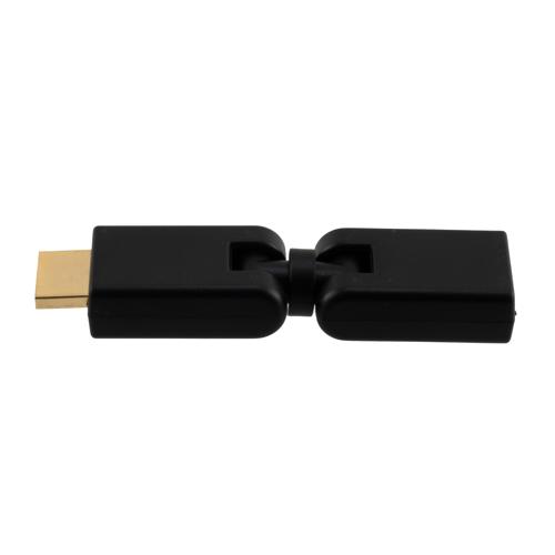 HDMI Male to Female, Rotatable 360 Degrees, Black