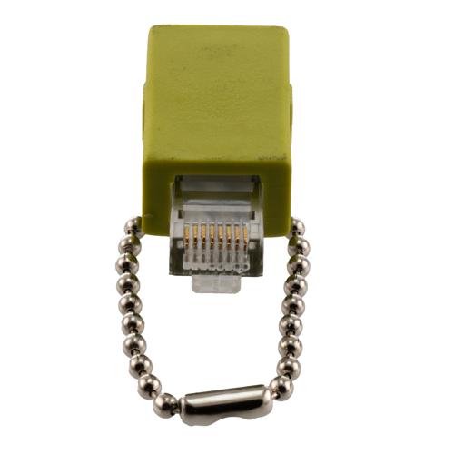 Loopback Adapter RJ48C Female to RJ45 Male, Khaki Green