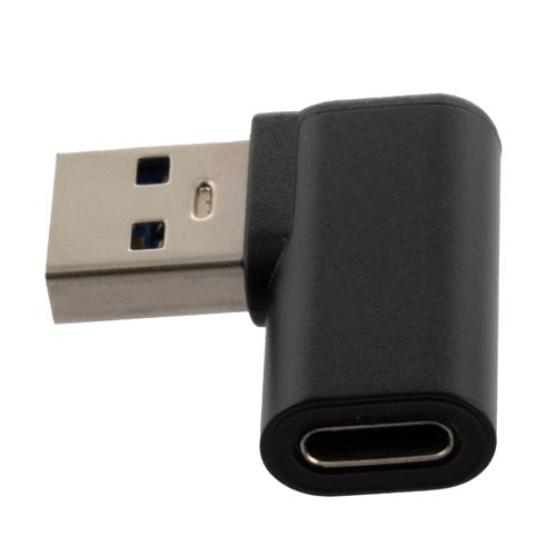 USB 3.0 Adapter, A Male to C Female, Left Angle