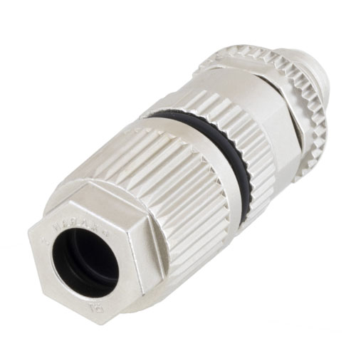 M12 4 Pin D-Code Male Shielded Field Termination Connector - M12FT4DMS