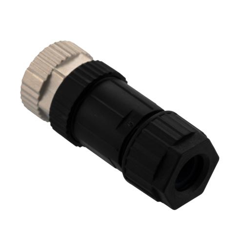 M12 Sensor 5 Pin B-Code Female Field Termination Connector, IP67, Fits ...