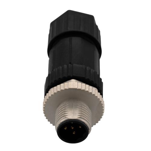 M12 Sensor 5 Pin B-Code Male Field Termination Connector, IP67, Fits 18 ...