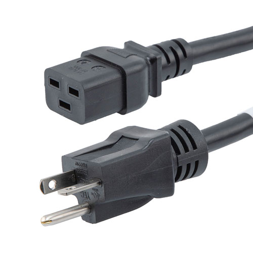 N5-20P - C19 Power Cord, 20A, 125V, 10 FT